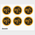 Smile, Laugh - Japanese Kanji Symbol Classic Round Sticker | Zazzle