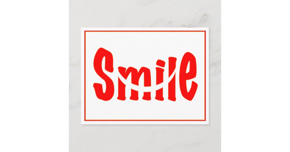 Smile Postcard | Zazzle
