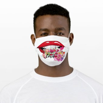 Smile with Love Face Mask | Zazzle