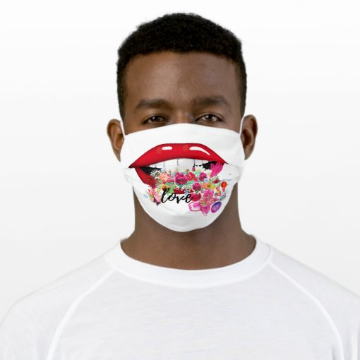 Smile with Love Face Mask | Zazzle