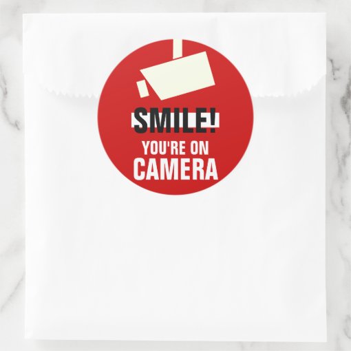 Smile! You're On Camera Stickers | Zazzle