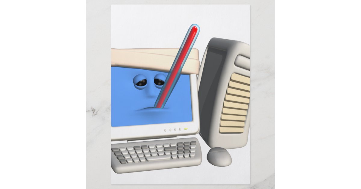 Smiley Computer Virus Flyer | Zazzle