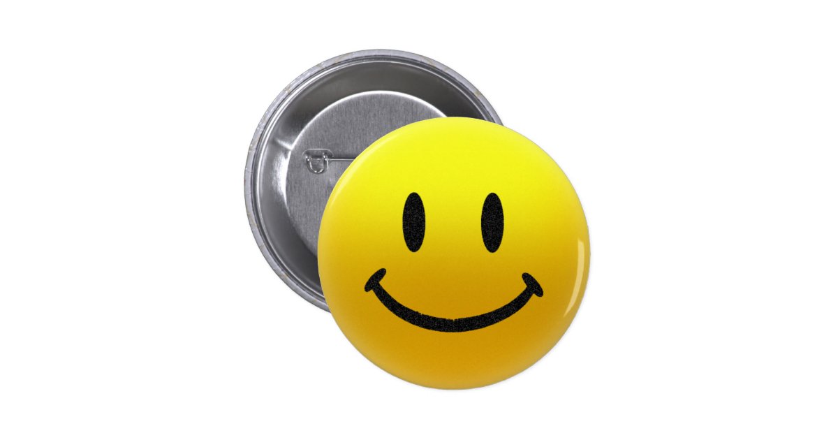 smiley face button | Zazzle