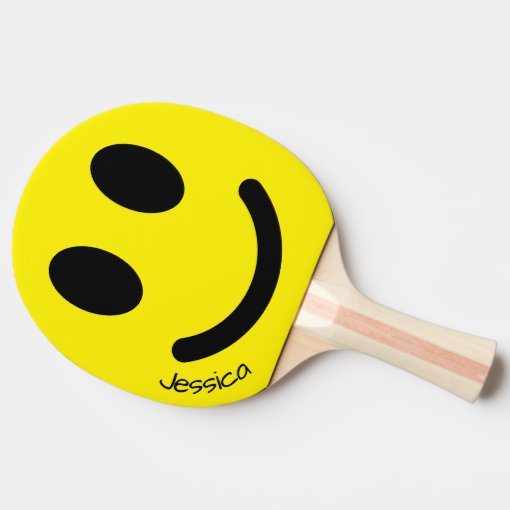 Smiley Face Ping Pong Paddle | Zazzle