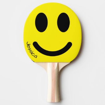 Smiley Face Ping Pong Paddle | Zazzle