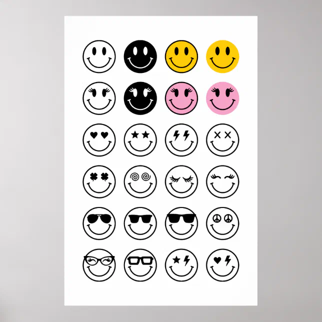 Smiley Face Poster | Zazzle