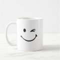 SMILEY FACE WINK MUG, HAPPY COFFEE MUG | Zazzle