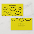Smilie Face Background, Your Name Here Business Card | Zazzle