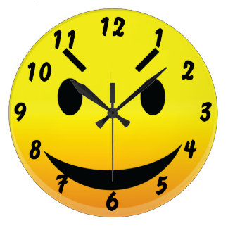 Evil Face Clocks & Evil Face Wall Clock Designs | Zazzle