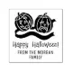 Smiling and Frowning Pumpkins Happy Halloween Name Self-inking Stamp ...