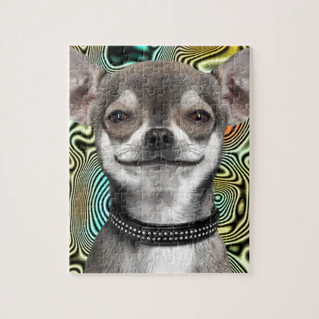 Smiling Chihuahua Dog Jigsaw Puzzle | Zazzle