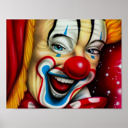 Smiling Clown Poster | Zazzle.com