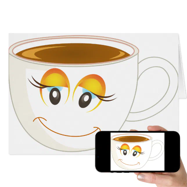 Smiling Cup of Coffee - Female | Zazzle