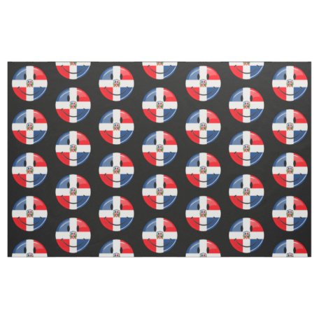 The Dominican Republic Flag Fabric | Zazzle