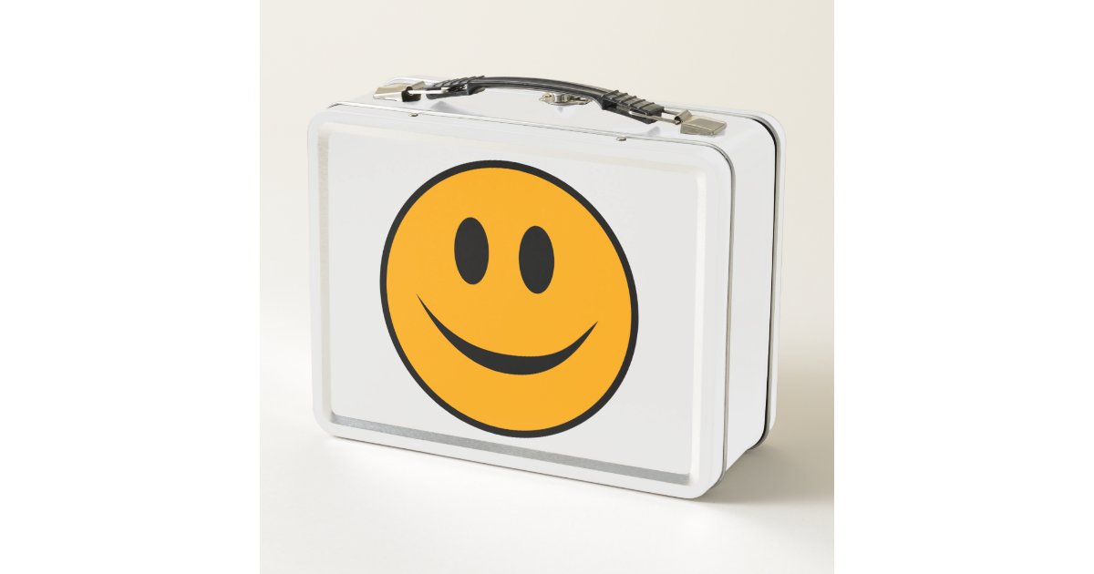Smiling Face Emoji Metal Lunch Box | Zazzle