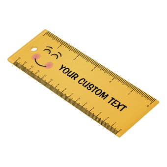 Smiling Face with Smiling Eyes 6 inch Ruler | Zazzle