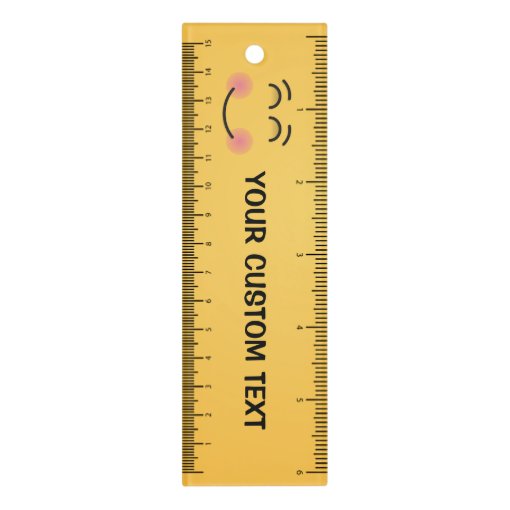 Smiling Face with Smiling Eyes 6 inch Ruler | Zazzle