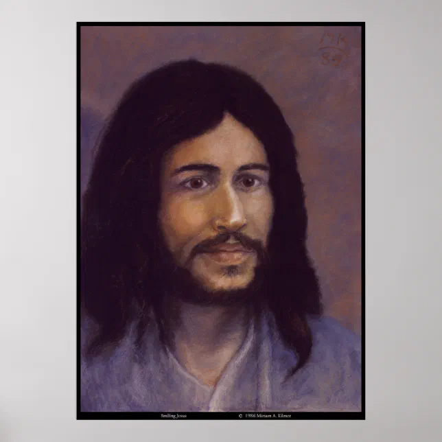Smiling Jesus, Jewish Jesus image Poster | Zazzle