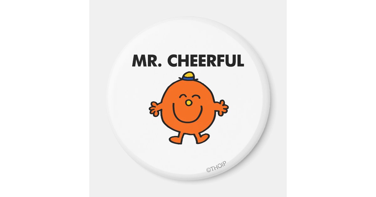 Smiling Mr. Cheerful Magnet | Zazzle