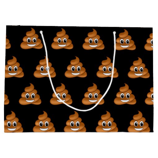 Smiling Poop Emoji gift bag | Zazzle