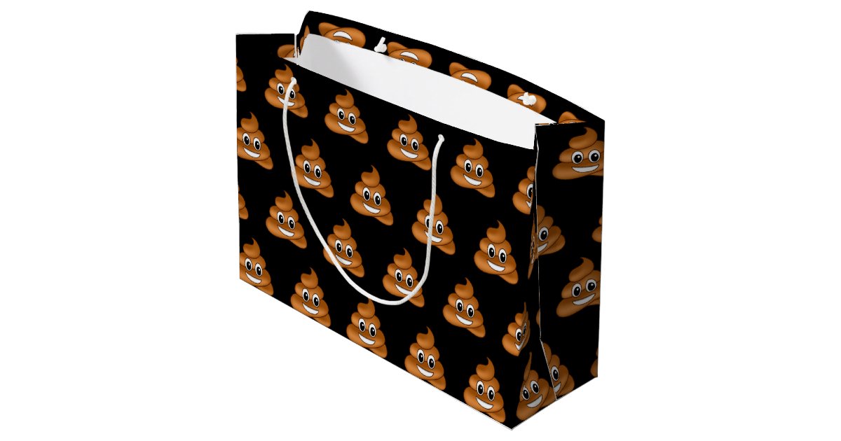 Smiling Poop Emoji gift bag | Zazzle