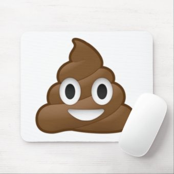 Smiling Poop Emoji Mouse Pad | Zazzle