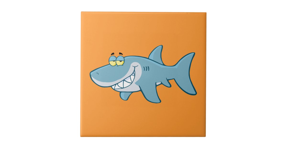 Smiling Shark Tile | Zazzle