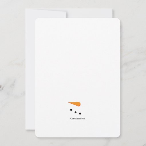 Smiling Snowman Invitation | Zazzle