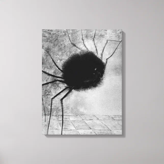 Smiling Spider by Odilon Redon, Vintage Halloween Canvas Print | Zazzle