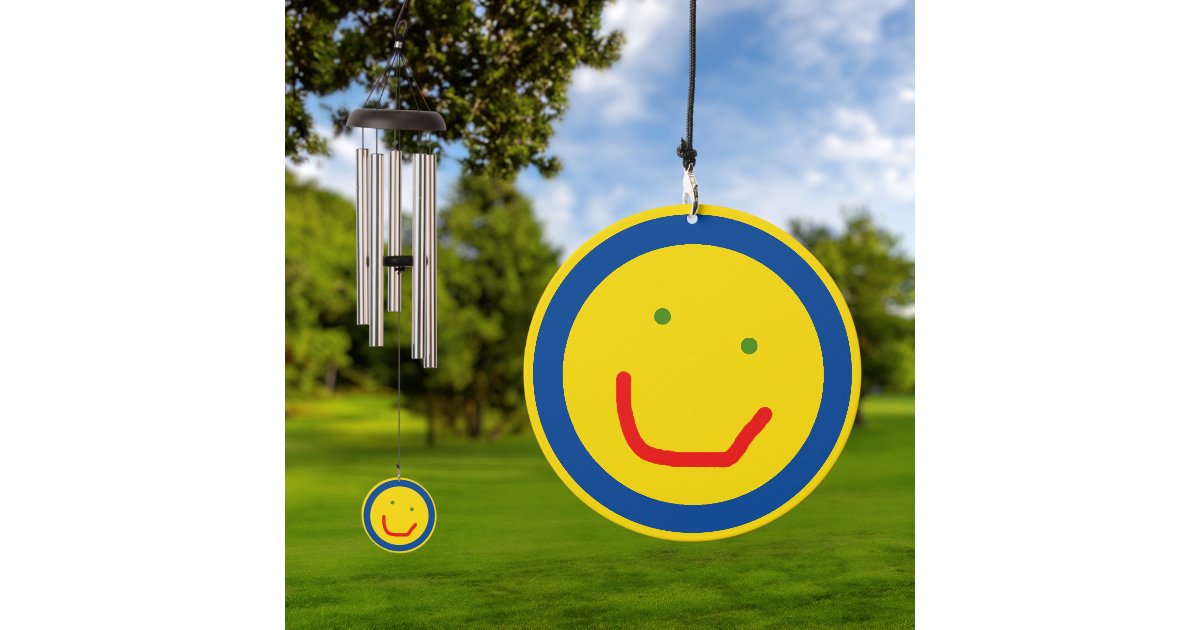 Smiling Sun Happy Face Wind Chime | Zazzle