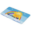 Smiling Sun License Plate | Zazzle
