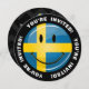 Smiling Swedish Flag Invitation | Zazzle