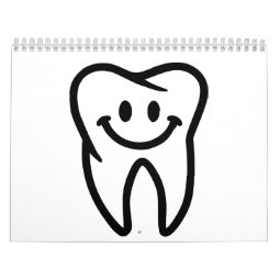 Smiling tooth calendar | Zazzle