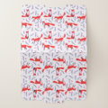 Smiling Woodland Forest Greenery Red Fox File Folder | Zazzle