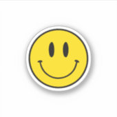 Smille face emoji sticker | Zazzle