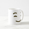 Smirking Face Smirk Emoji Cute Emoticon Funny face Coffee Mug | Zazzle