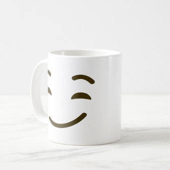 Smirking Face Smirk Emoji Cute Emoticon Funny face Coffee Mug | Zazzle