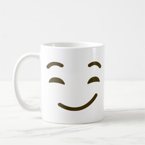 Smirking Face Smirk Emoji Cute Emoticon Funny face Coffee Mug | Zazzle
