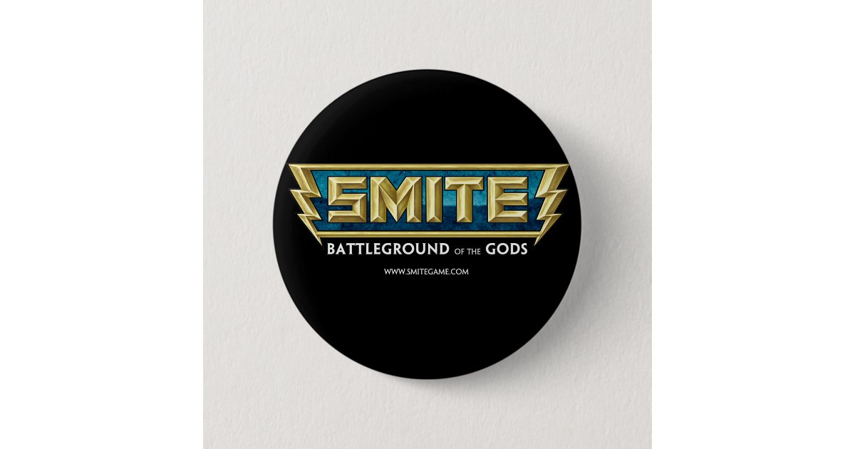 SMITE Logo Battleground of the Gods Pinback Button | Zazzle