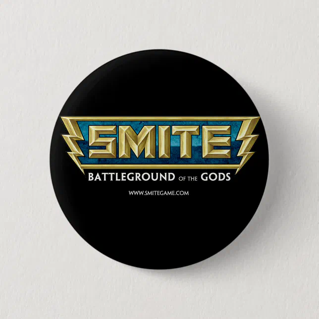 SMITE Logo Battleground of the Gods Pinback Button | Zazzle