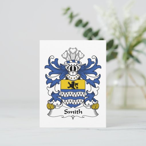 Smith Family Crest Postcard | Zazzle
