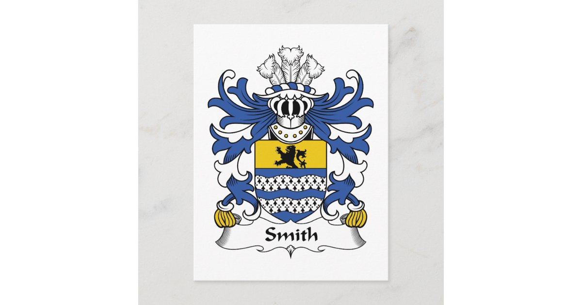 Smith Family Crest Postcard | Zazzle