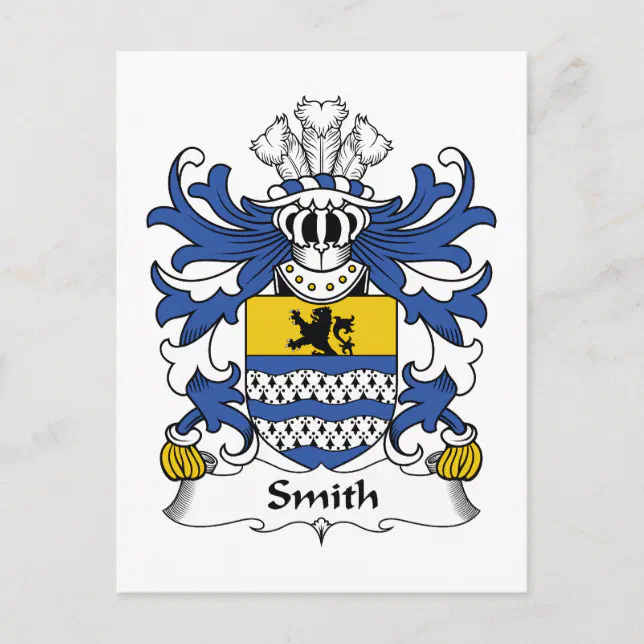 Smith Family Crest Postcard | Zazzle