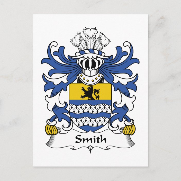 Smith Family Crest Postcard | Zazzle.com