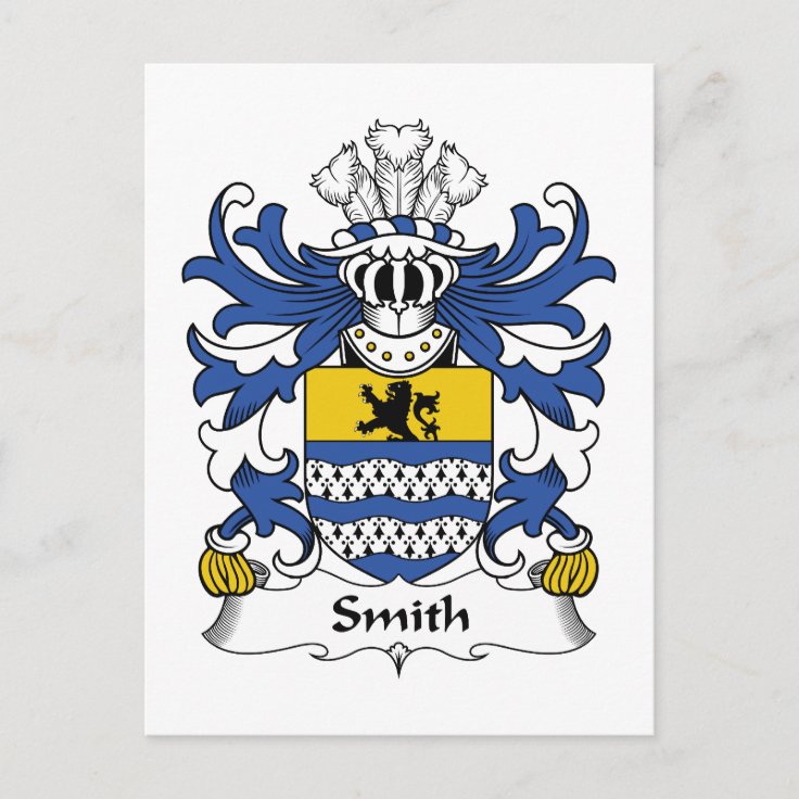 Smith Family Crest Postcard | Zazzle