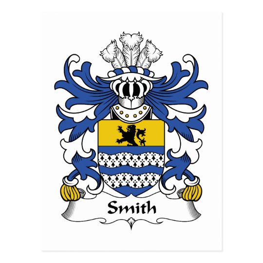 Smith Family Crest Postcard | Zazzle.com