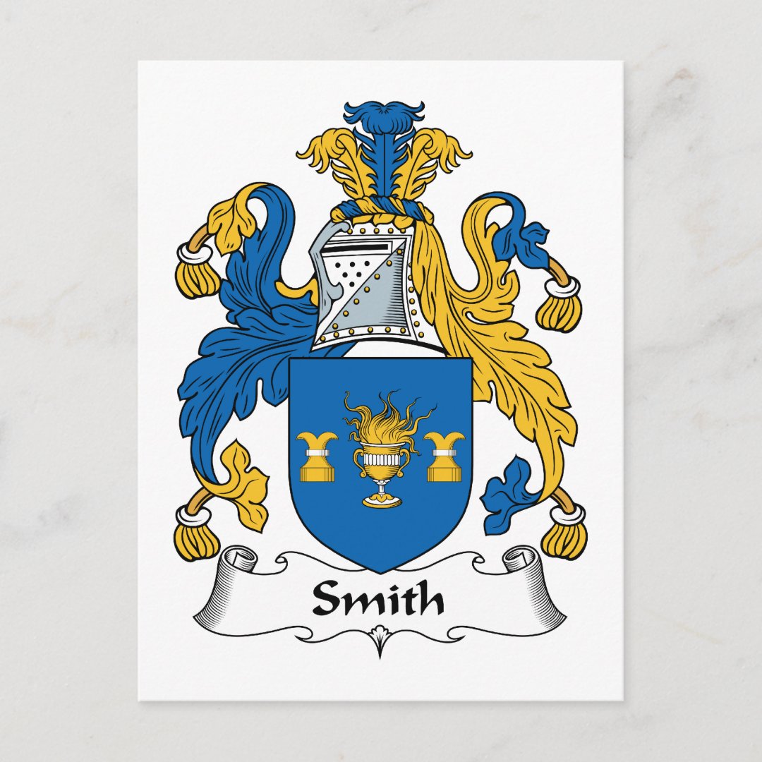 Smith Family Crest Postcard | Zazzle