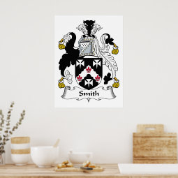 Smith Family Crest Poster | Zazzle