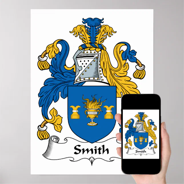 Smith Family Crest Poster | Zazzle