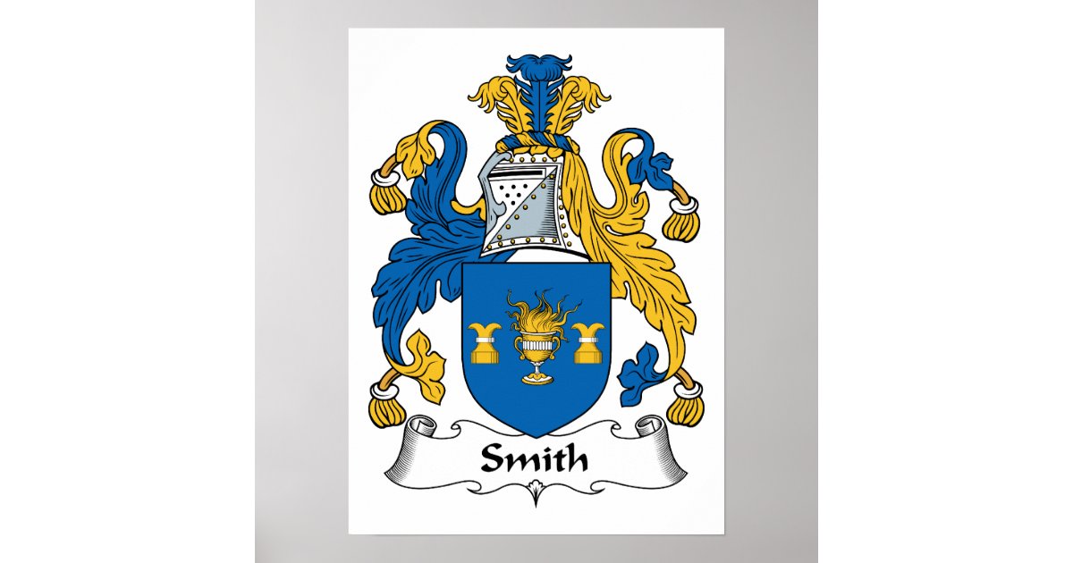 Smith Family Crest Poster | Zazzle